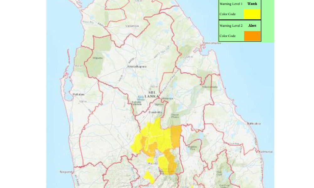 Landslide early warnings issued to the district of Badulla , Kandy , Kurunegala and Matale – The ...