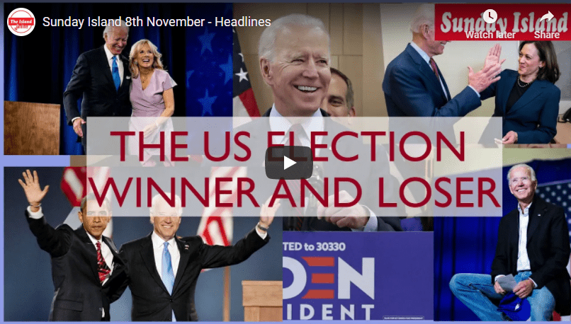 Sunday Island 8th November – Headlines – The Island