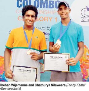 Thehan, Chathurya win Under-18 boys’ doubles title – The Island