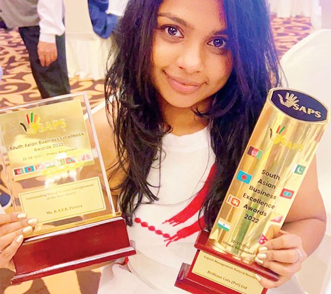 Vindya Perera wins South Asia’s Outstanding Young Women Entrepreneur ...