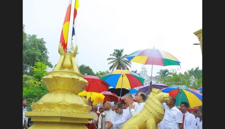 The Prime Minister officially commences Vesak week by hoisting Buddhist ...