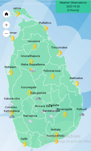 Showers or thundershowers in all provinces except Northern and Eastern ...
