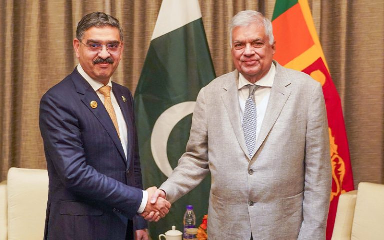 President meets Pakistani PM in Beijing – The Island