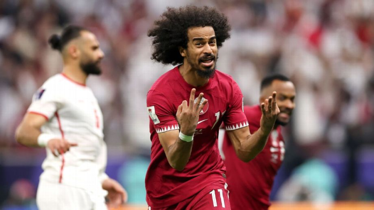 Akram Afif stakes claim as one of Asian Cup’s greatest as Qatar win ...