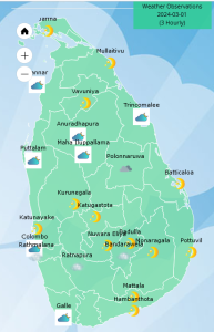 Showers in Eastern, Western, Sabaragamuwa and Uva provinces and in ...