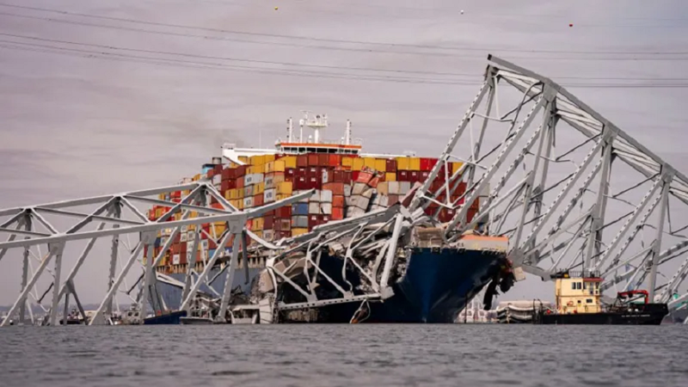Massive US crane to haul wreckage after deadly collapse of Baltimore ...