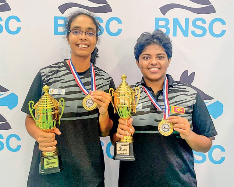 Hasara, Hasini create history with doubles title at Botswana ...