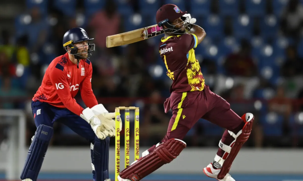 Hope, Lewis blitz power West Indies to consolation win in 219-run chase ...