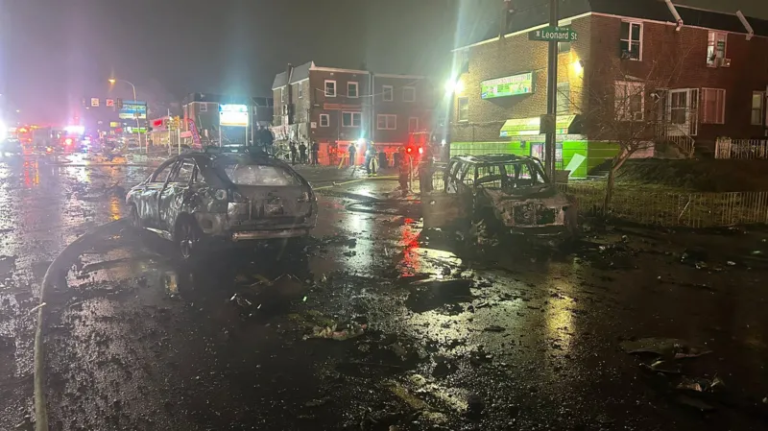 Small plane crashes into Philadelphia neighbourhood, causing explosions ...