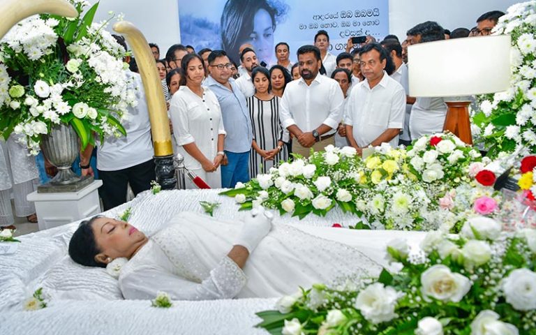 President pays final respects to legendary actress Malani Fonseka – The ...