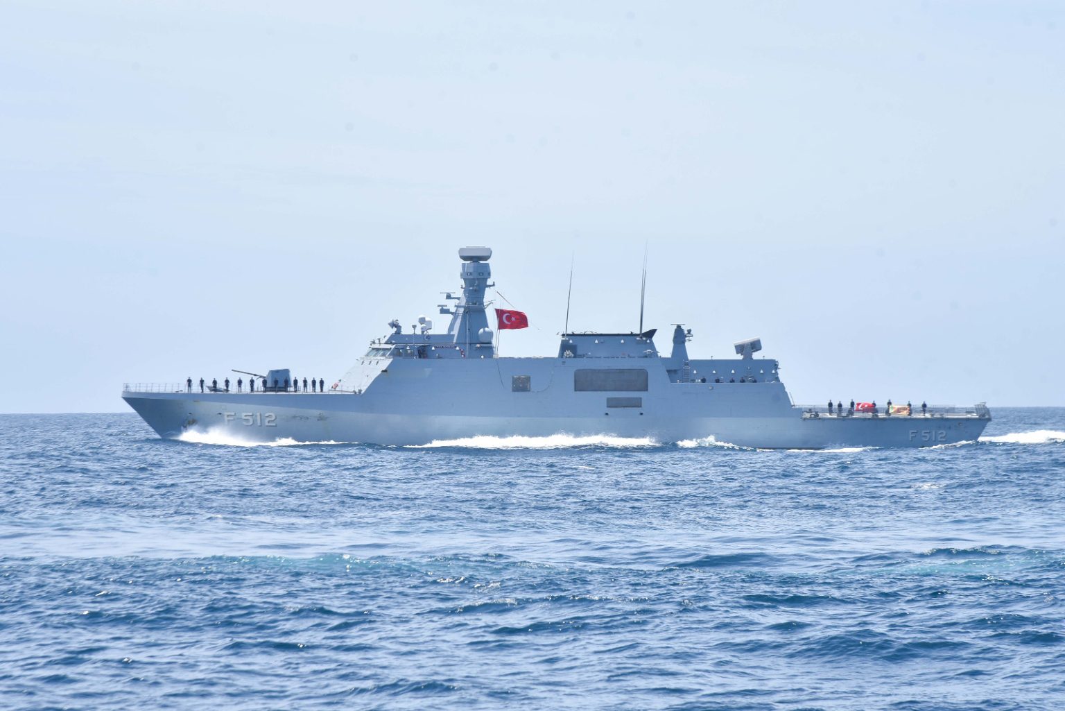 Turkish Naval Ship TCG BÜYÜKADA departs island concluding her visit ...