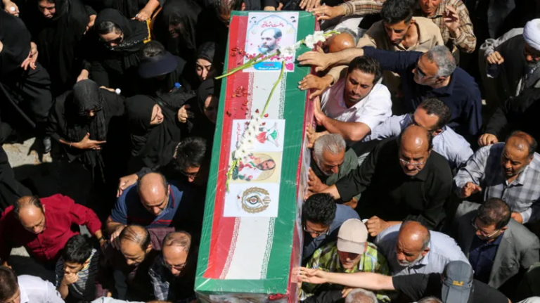Iran holds state funeral for military leaders killed in Israel conflict ...