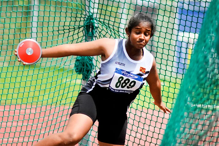 Action from Sir John Tarbat Senior Athletics Championship – The Island