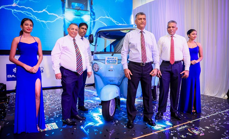DPMC unveils Bajaj electric three-wheeler in Sri Lanka, setting a new ...