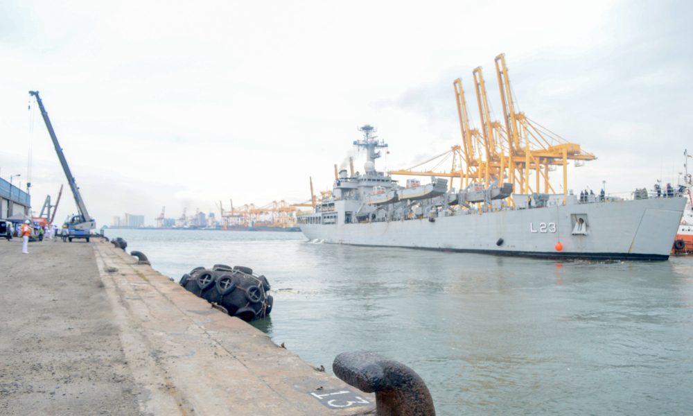 INS GHARIAL departs island – The Island